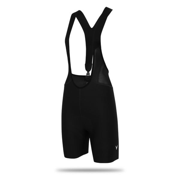 Women's Extra Short Seamless Bib Shorts with Magnetic Snap-On Straps ...